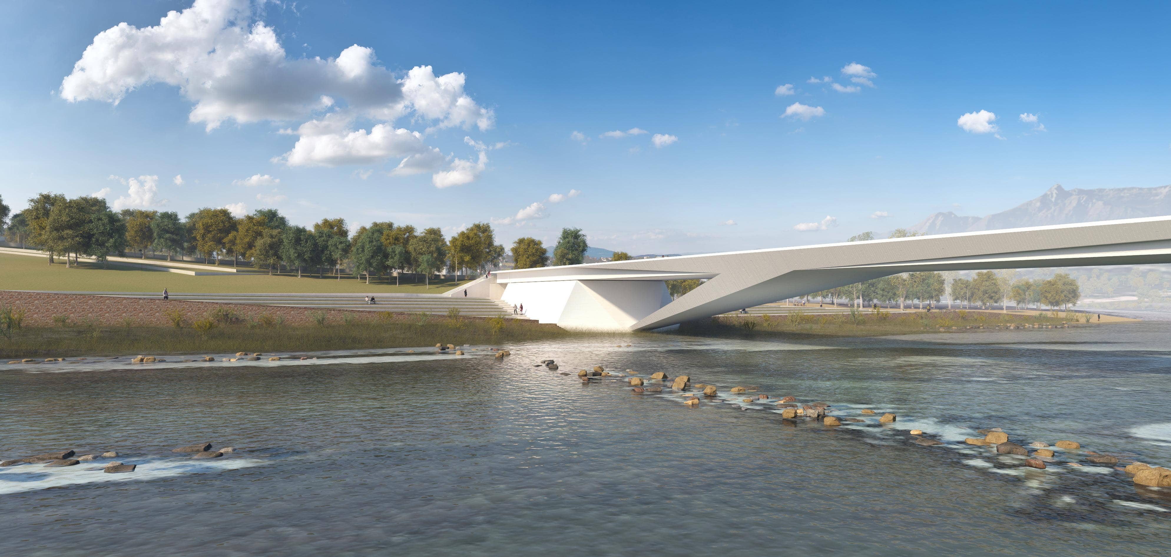 Nuovo ponte sul Piave a Belluno, ecco come sarà. Sostituirà il Bailey ...